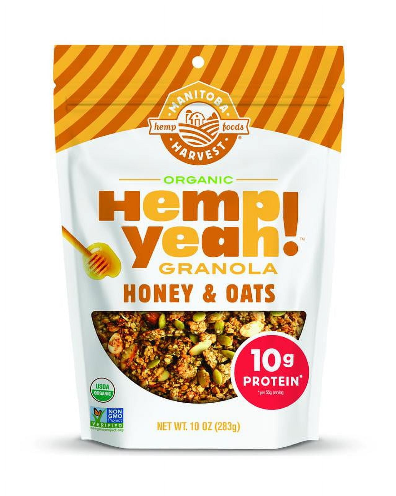 Manitoba Harvest Organic Granola, Hemp Yeah! Honey and Oats Granola ...