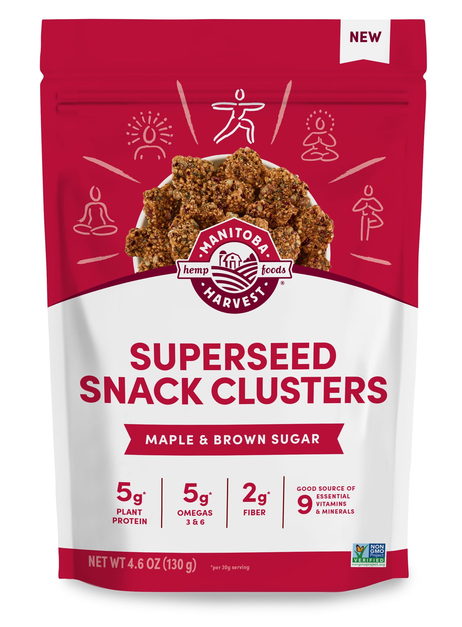 Manitoba Harvest, Superseed Snack Clusters, Maple & Brown Sugar, 4.6 oz ...