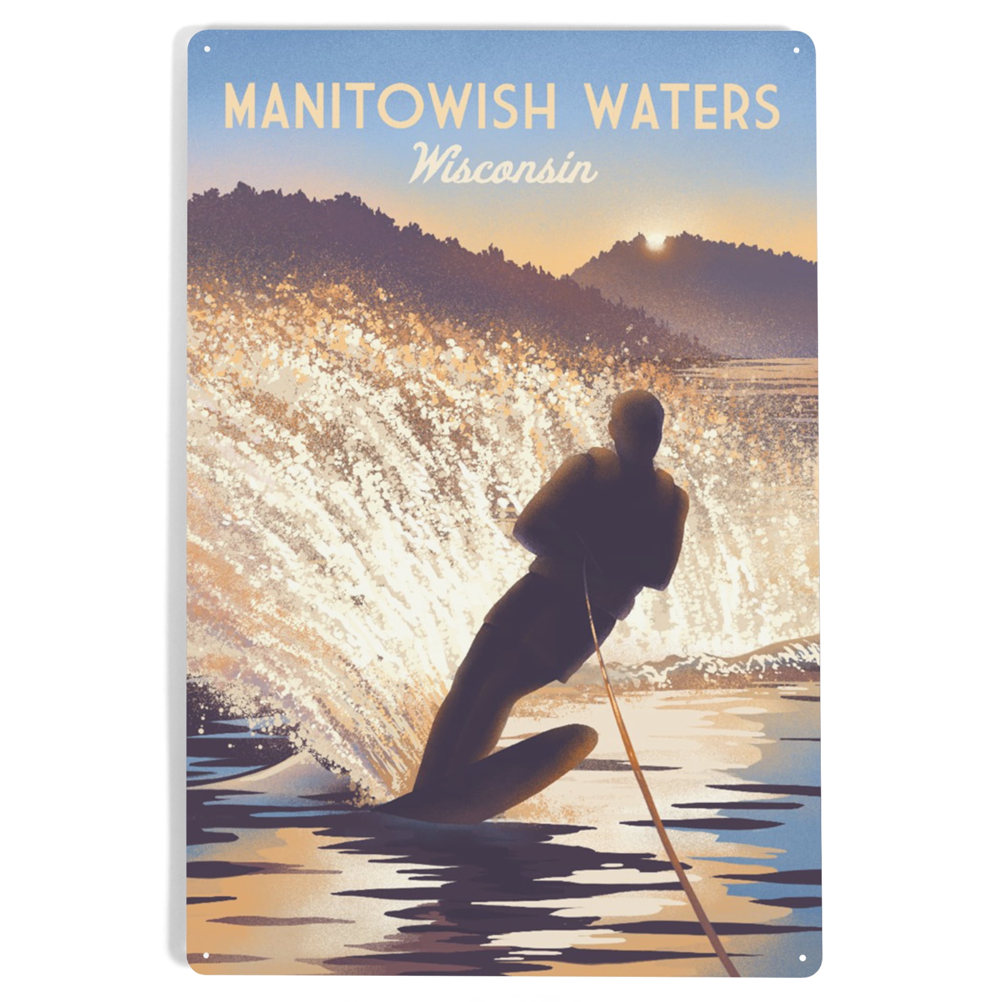Manitowish Waters, Wisconsin, Lithograph, Lean Into Adventure, Water ...