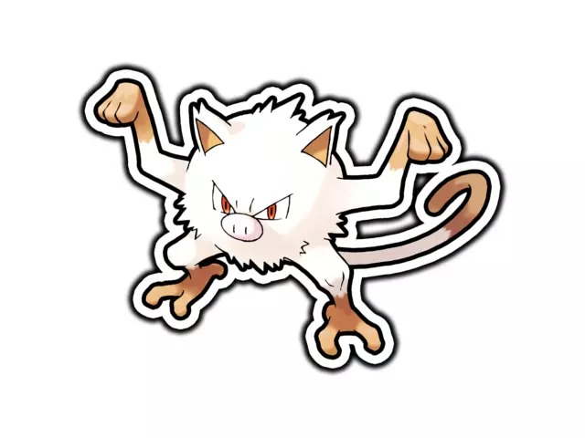 Mankey Waterproof Sticker Phone Decal Water Bottle Stickers Car Decals ...