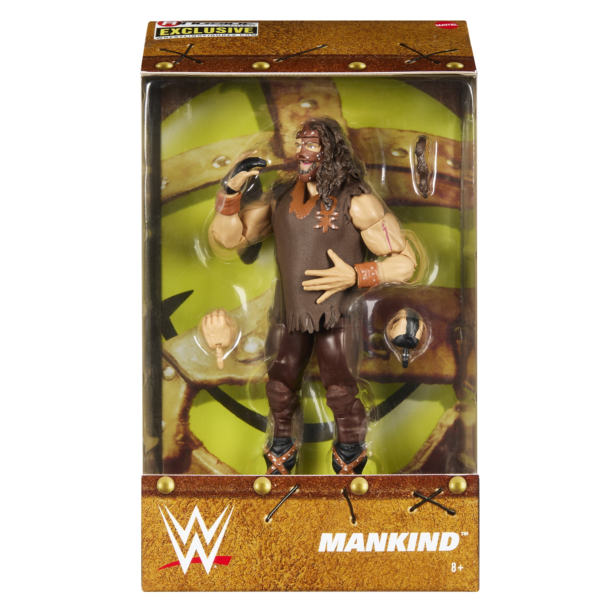 Mankind (Brown) - WWE Elite Ringside Exclusive Mattel WWE Toy Wrestling Action Figure - Walmart.com
