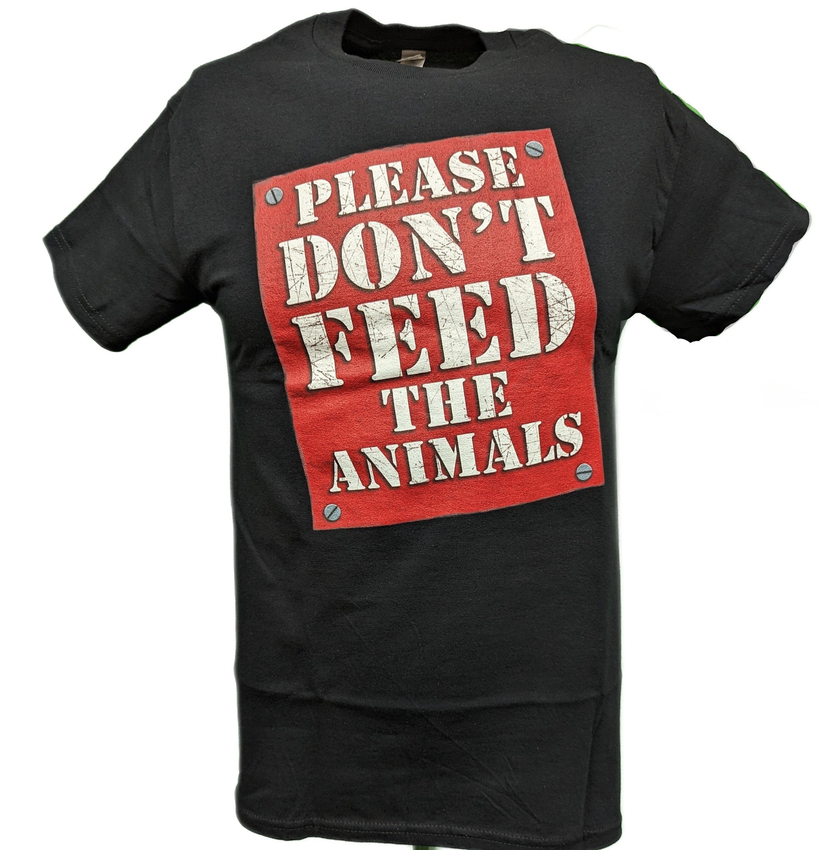 Mankind Mick Foley Mr Socko Don't Feed Animals Mens T-shirt - Walmart.com