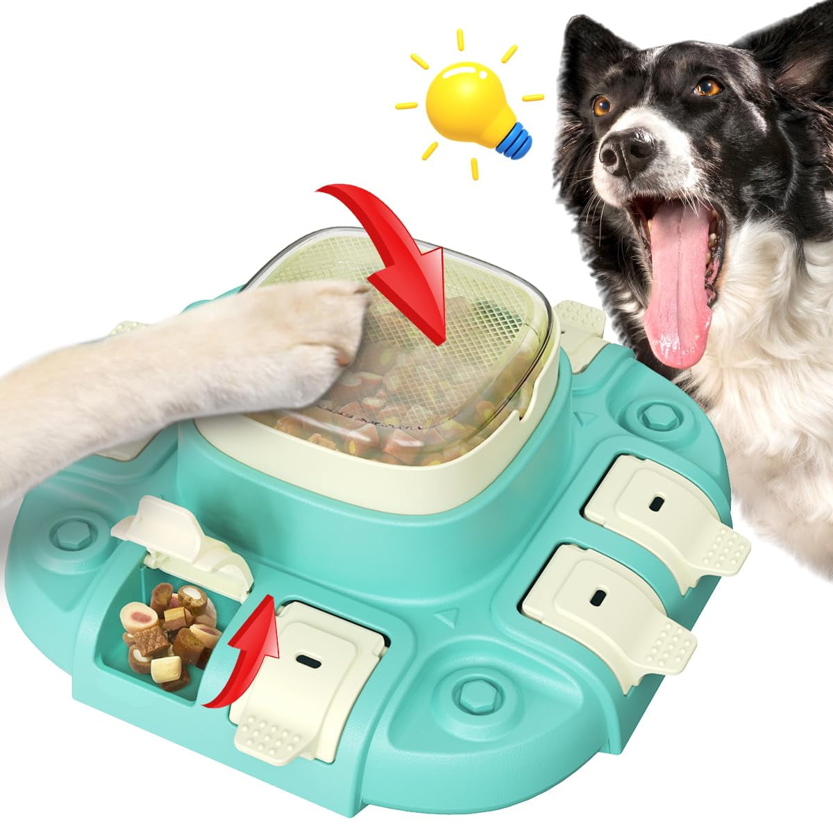 Mankoda Dog Puzzle Toy, Dog Slow Feeder & Treat Dispensing Dog Toys, 2 ...