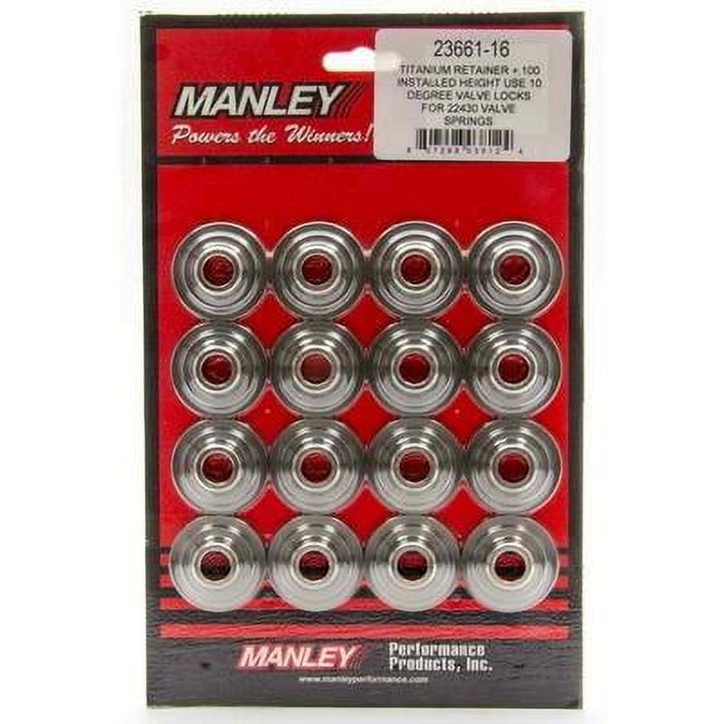 Manley 23653-16, 10 Deg Titanium Retainer +.100 Performance Racing ...