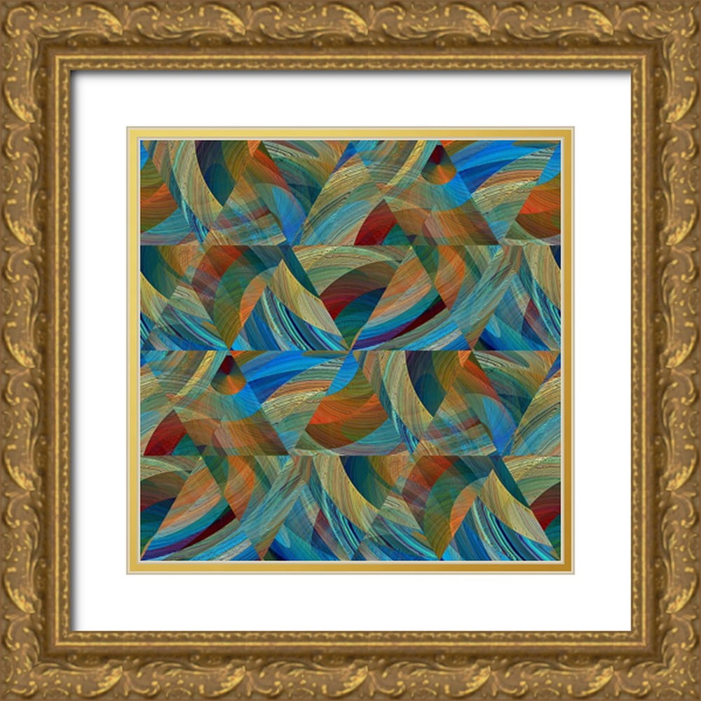 Manlove, David 15x15 Gold Ornate Wood Framed with Double Matting Museum ...