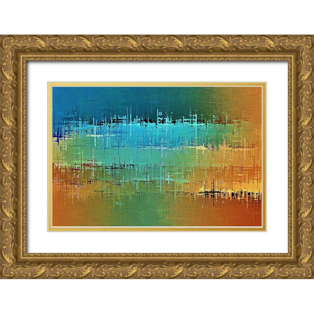 Manlove, David 32x23 Gold Ornate Wood Framed with Double Matting Museum ...