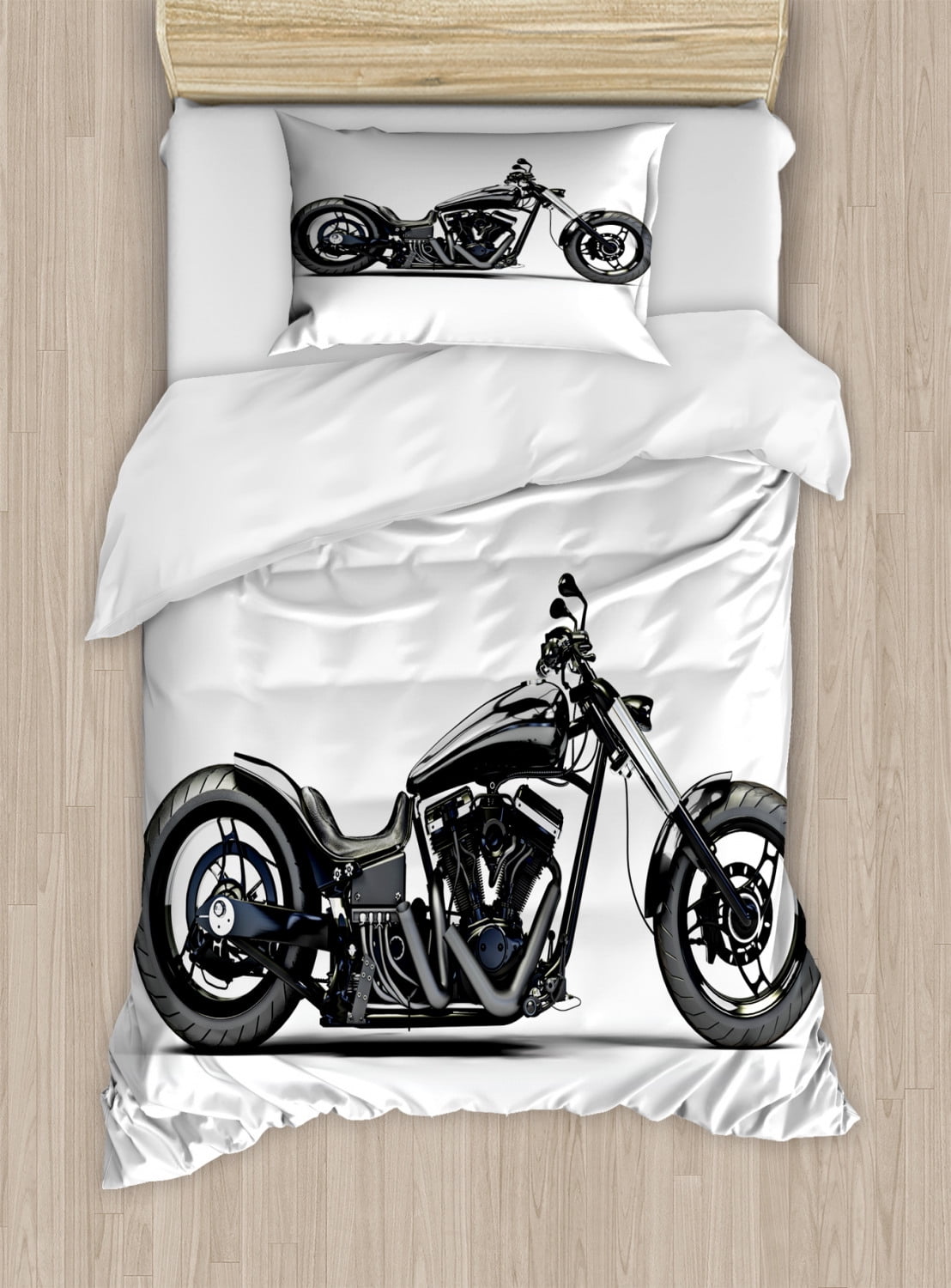 Manly Duvet Cover Set Twin Size, Custom Motorcycle Horsepower ...