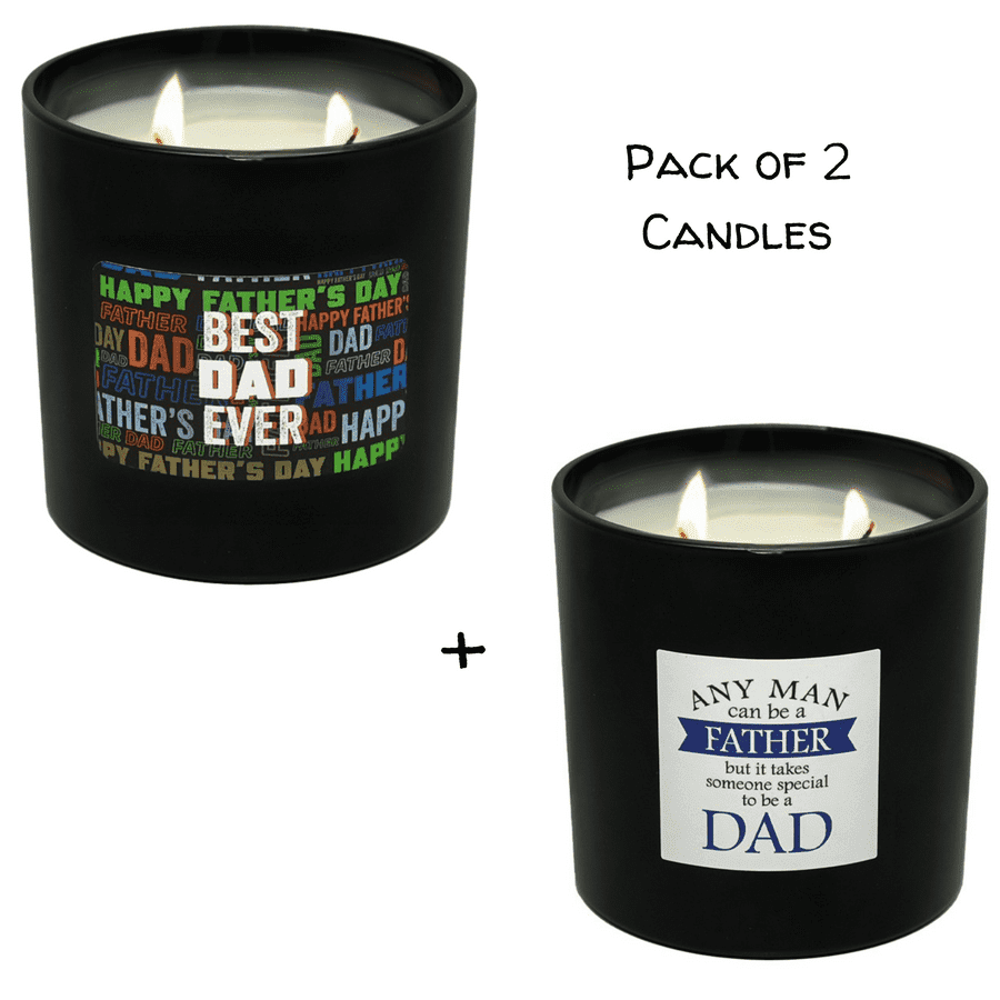 Manly Indulgence Father's Day Scented Jar Candle Bundle, Father's Day ...