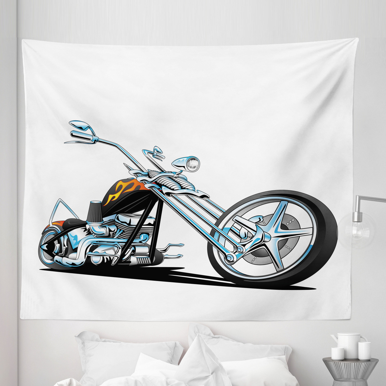 Manly Tapestry, American Chopper Motorcycle Competitions Tough Wild ...