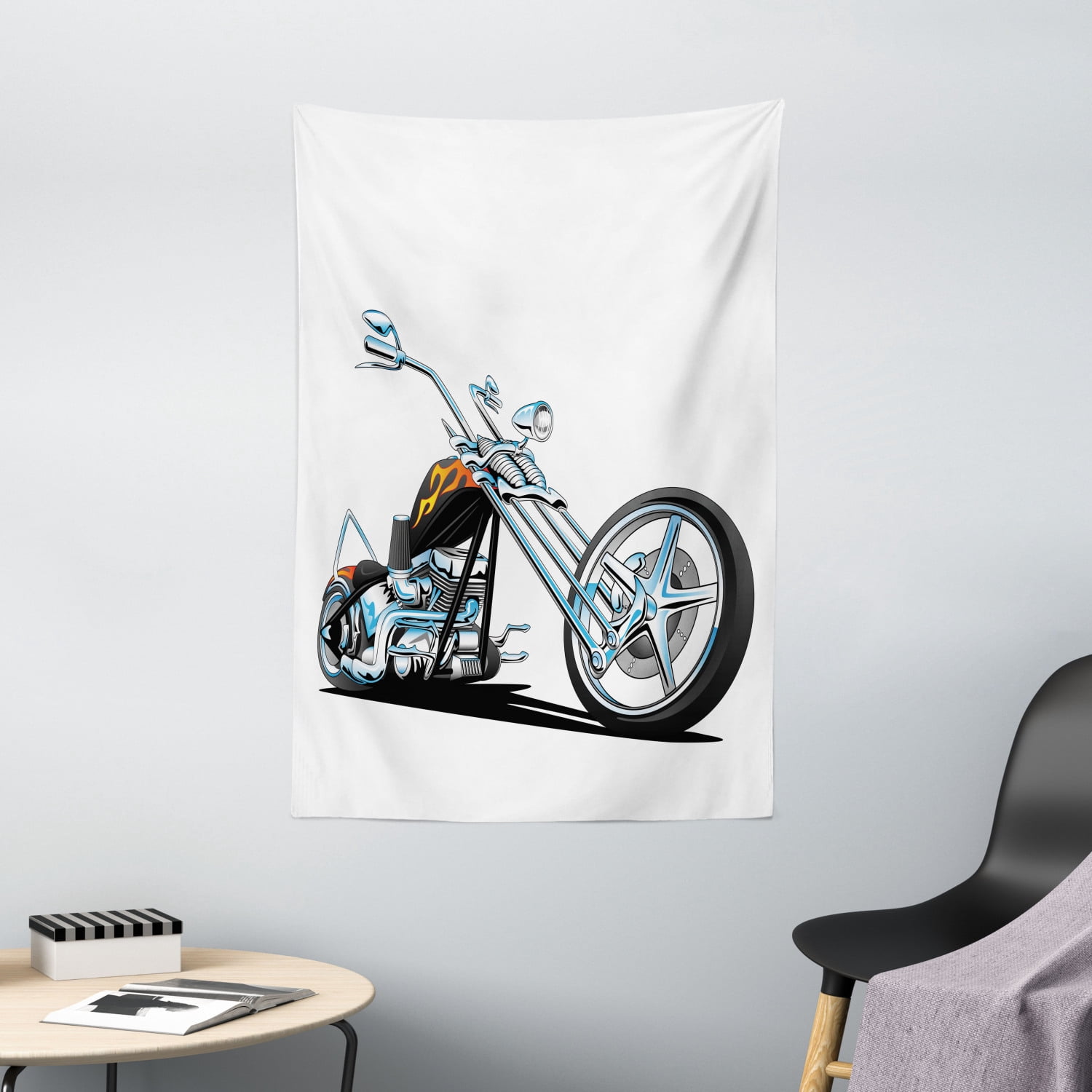Manly Tapestry, American Chopper Motorcycle Competitions Tough Wild ...