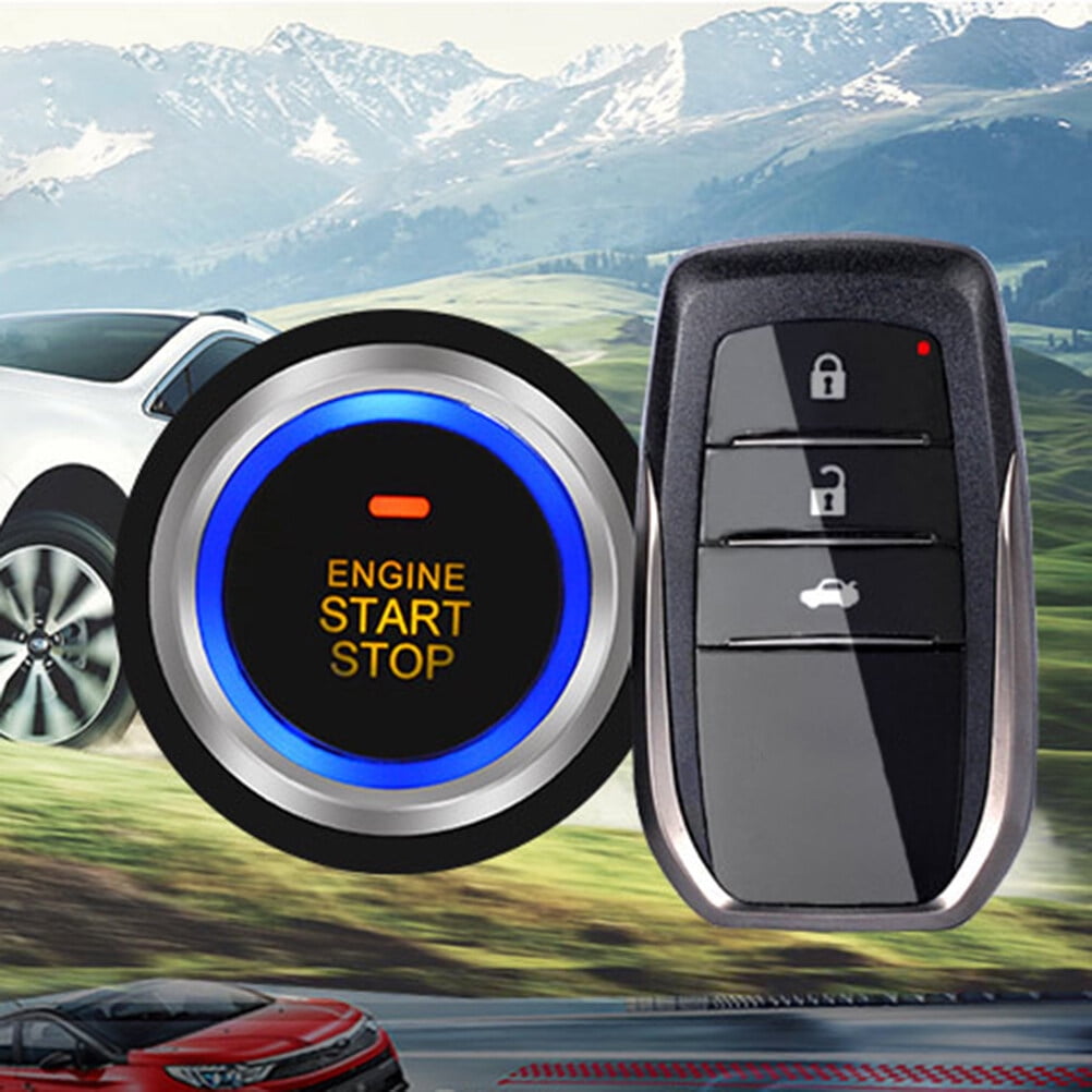 Manmeipuer 12V Car Ignition Switch Engine Start Push Button Keyless ...