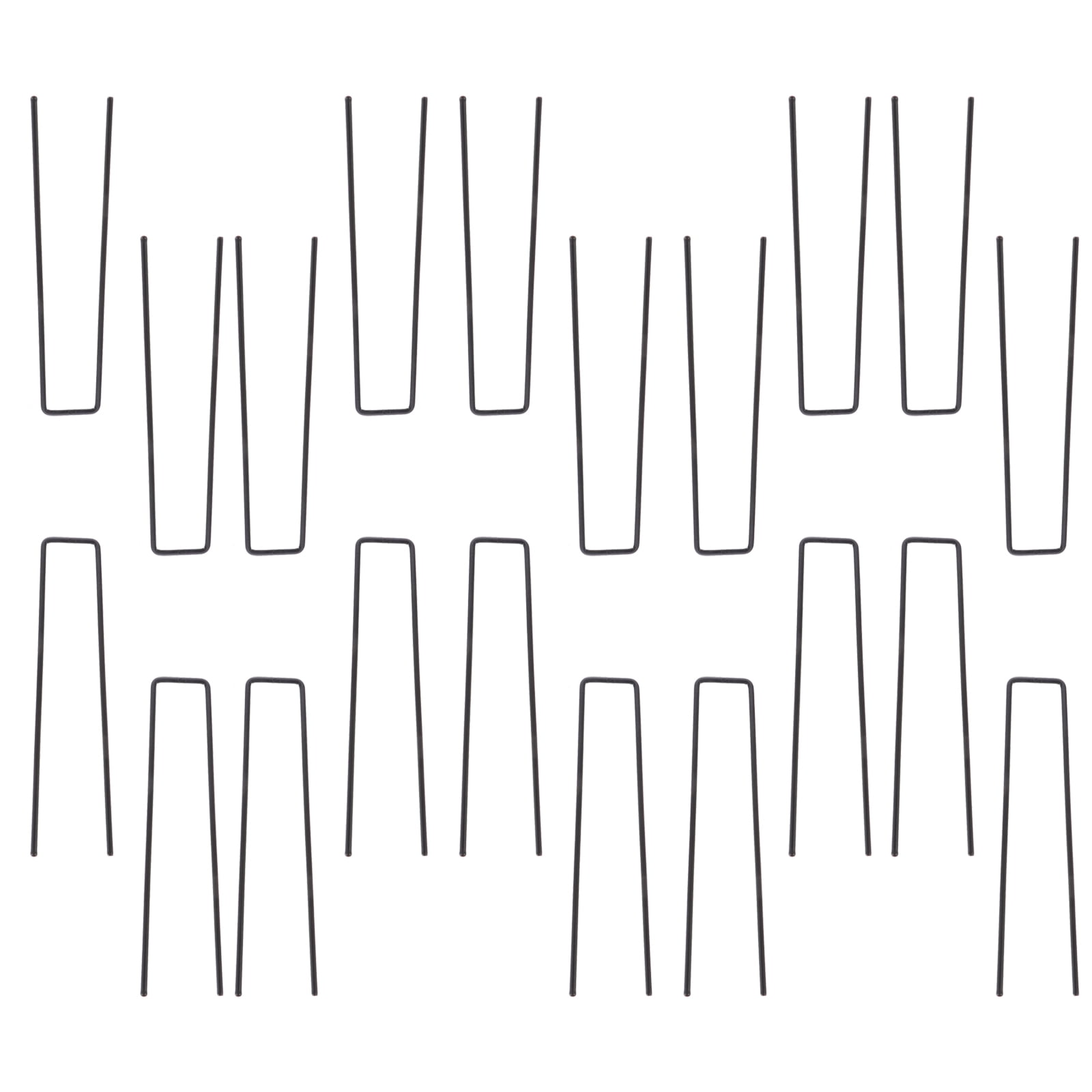 Manmeipuer 20 Pcs Lawn Stakes U-shaped Ground Nail Garden Picket ...