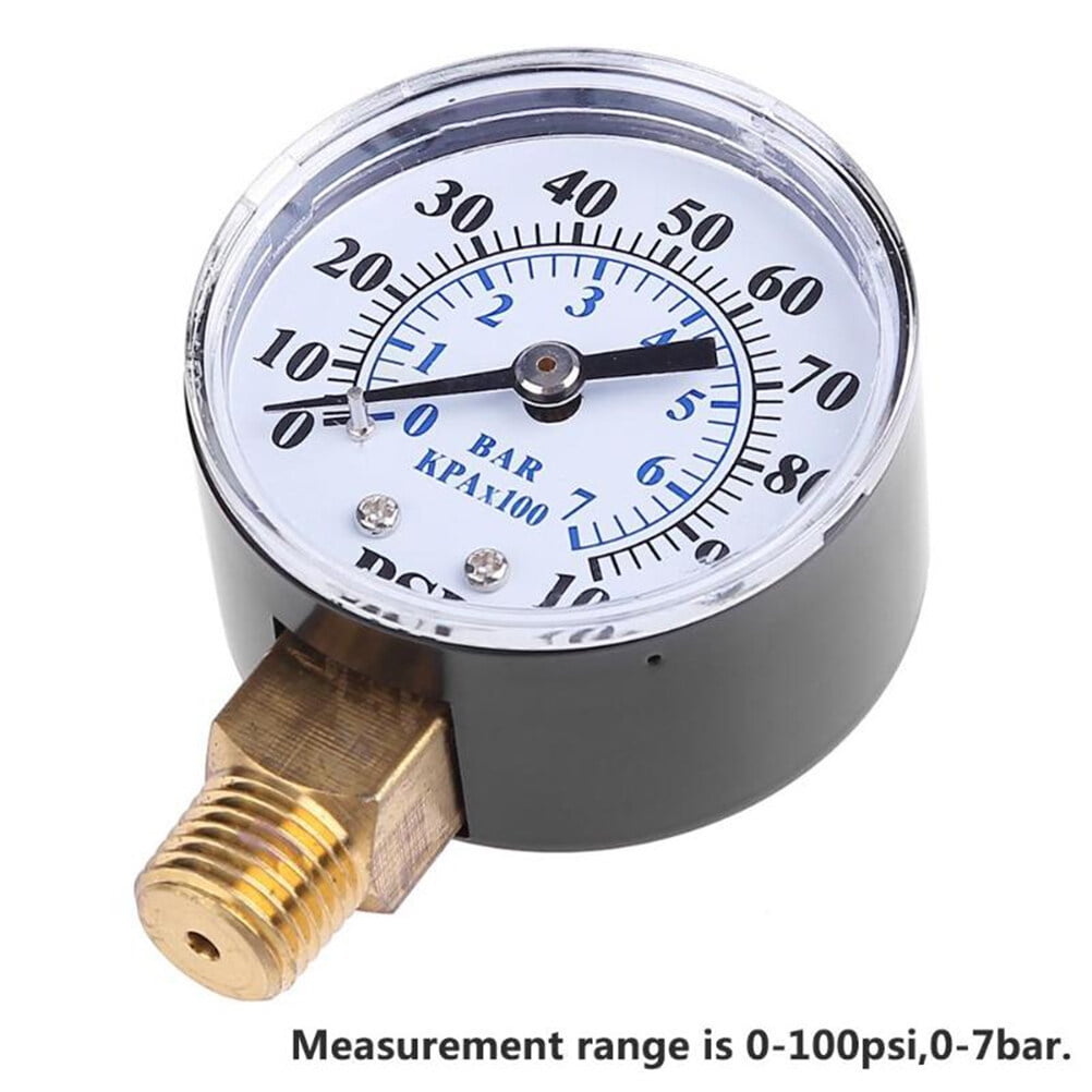 Manmeipuer Vacuum Gauge for Air Gas Pressure Gauge Vacuum Pressure ...