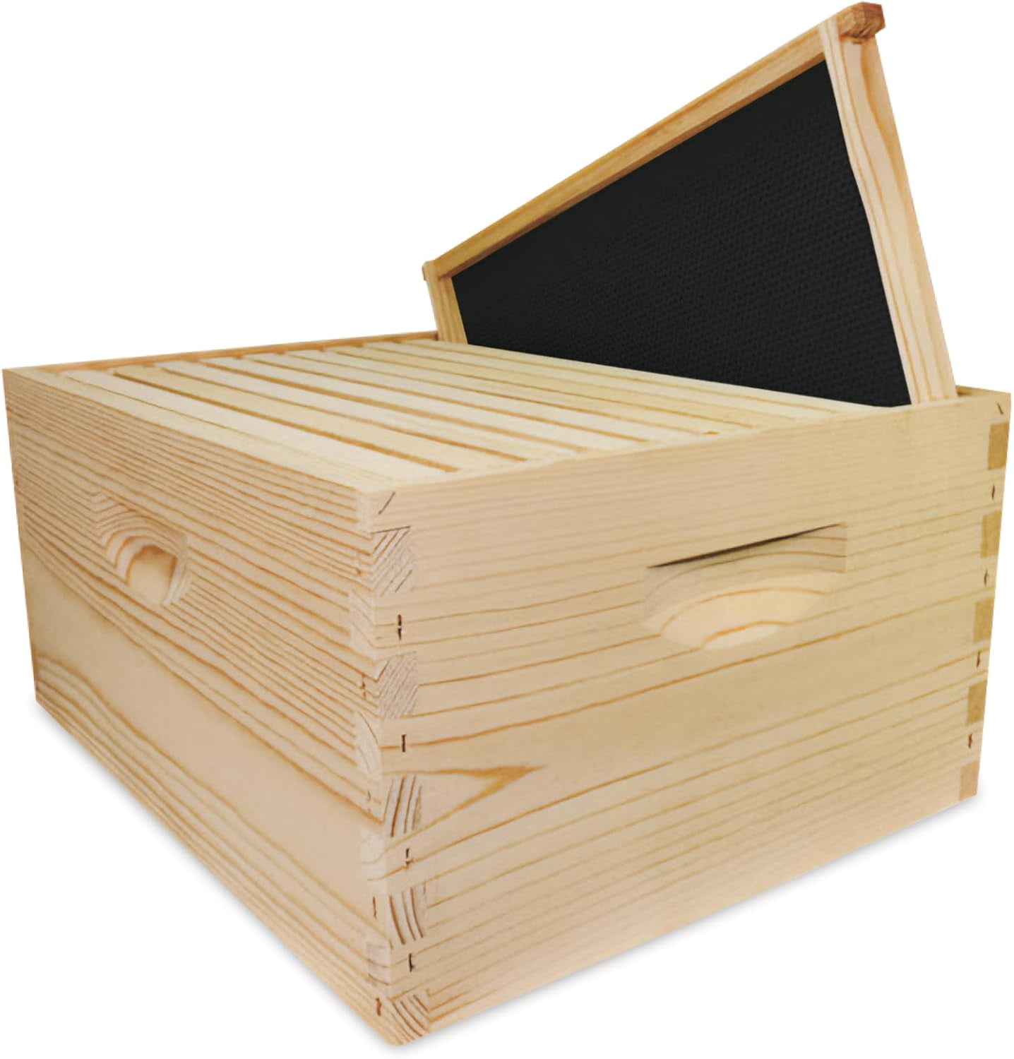 Mann Lake 10-Frame Deep Hive Kit, Fully Assembled 9⅝" Bee Hive Body ...