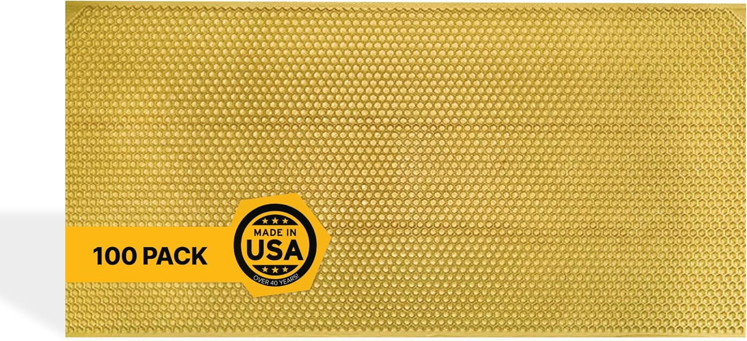 Mann Lake 8 1/2" Waxed Rite-Cell Foundation, Easy Install Bee Hive ...