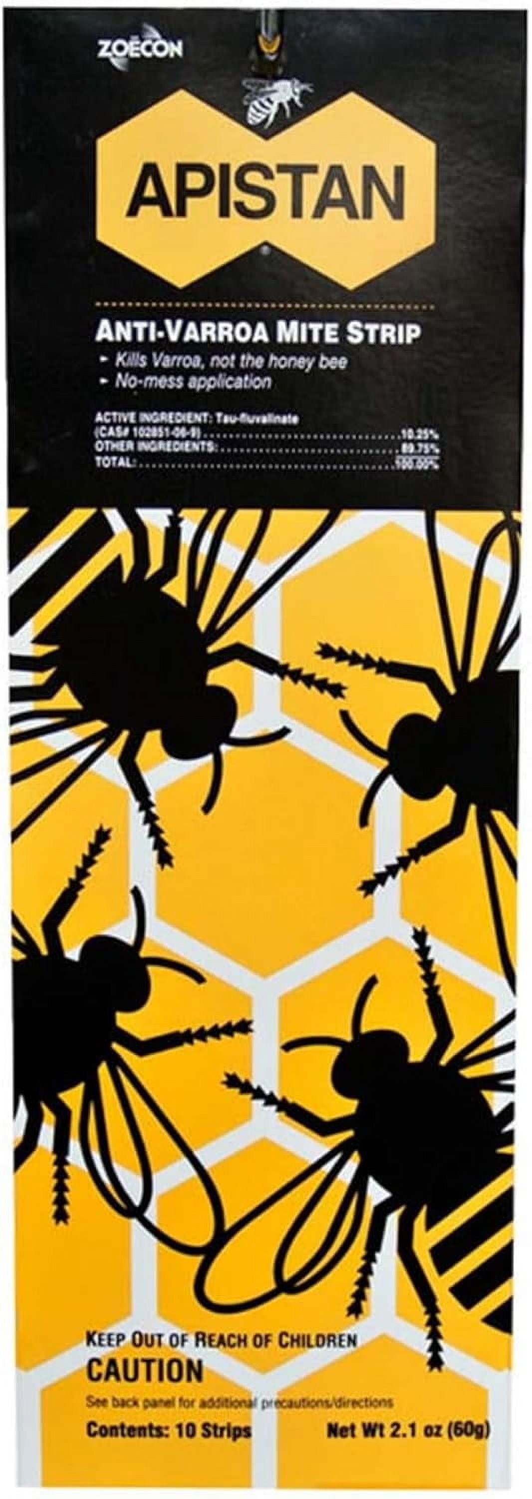 Mann Lake Apistan Anti-Varroa Mite Strip, Beekeeping Essentials, One ...