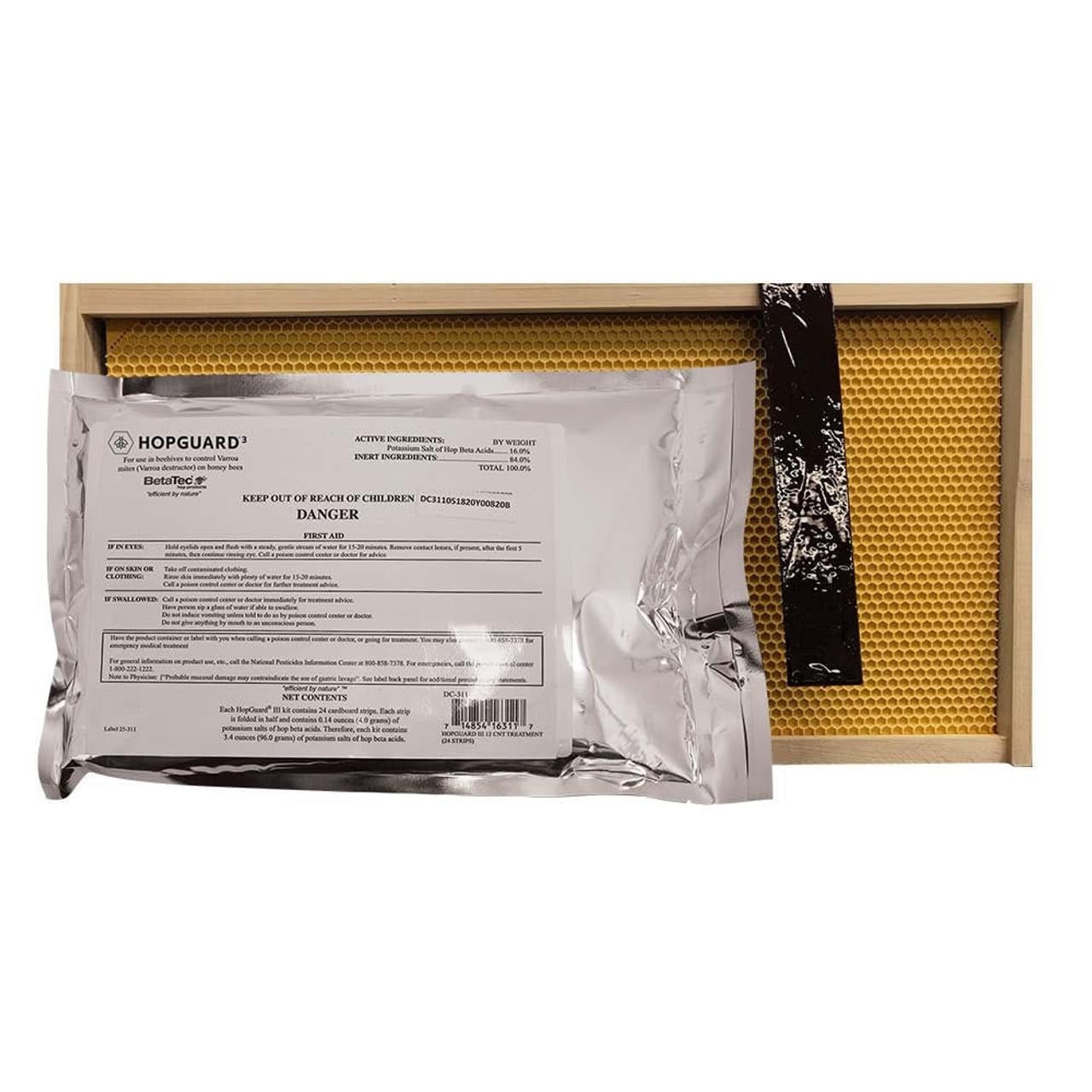 Mann Lake HopGuard 3, Optimal Bee Colony Mite Control, Compatible with ...