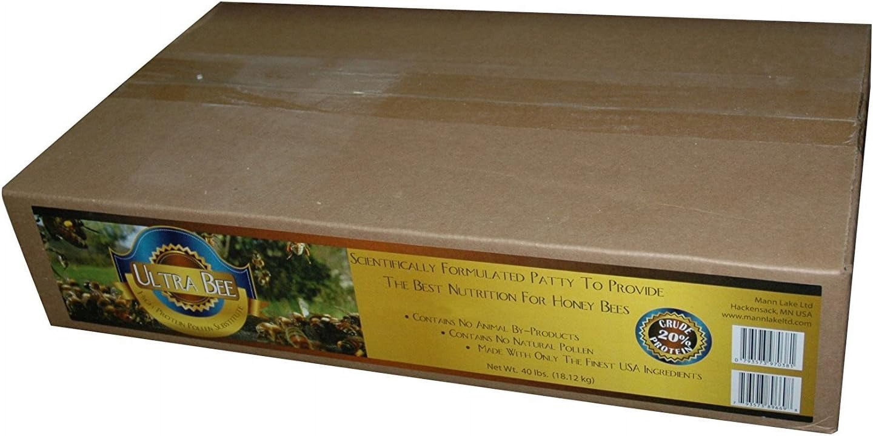 Mann Lake Ultra Bee Pollen Substitute Patties, High Protein, Boosts ...