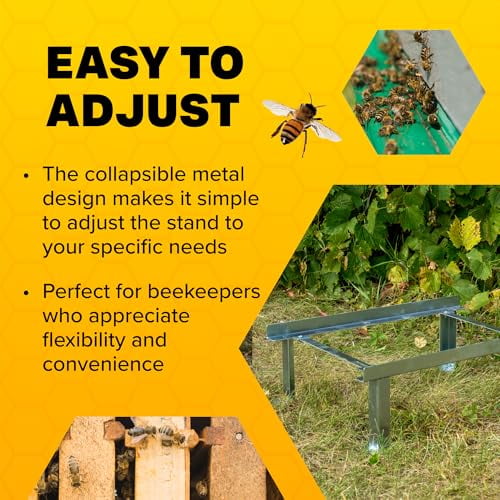 Mann Lake commonly used, Collapsible Metal Hive Stand, Adjustable for ...