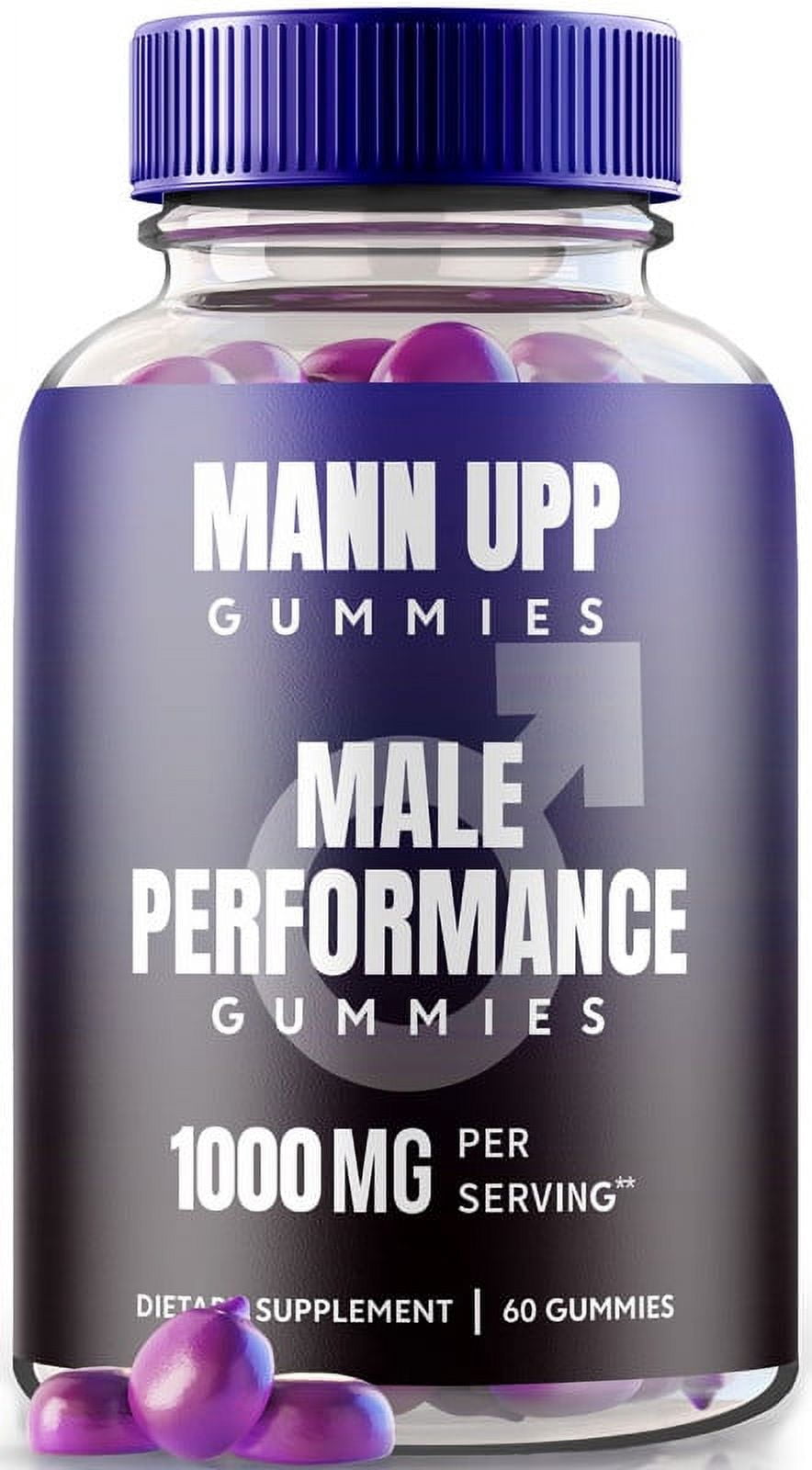 Mann Upp Gummies, Official Formula Gummy for Energy, All Natural Supplement to Support Physical ...
