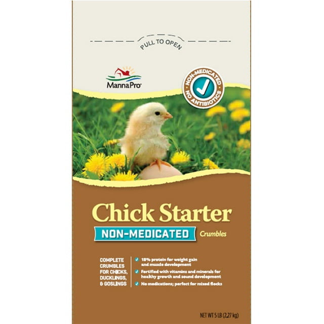 Manna Pro Chick Starter Non-Medicated Poultry Feed - 1 Bag - 5 lb ...