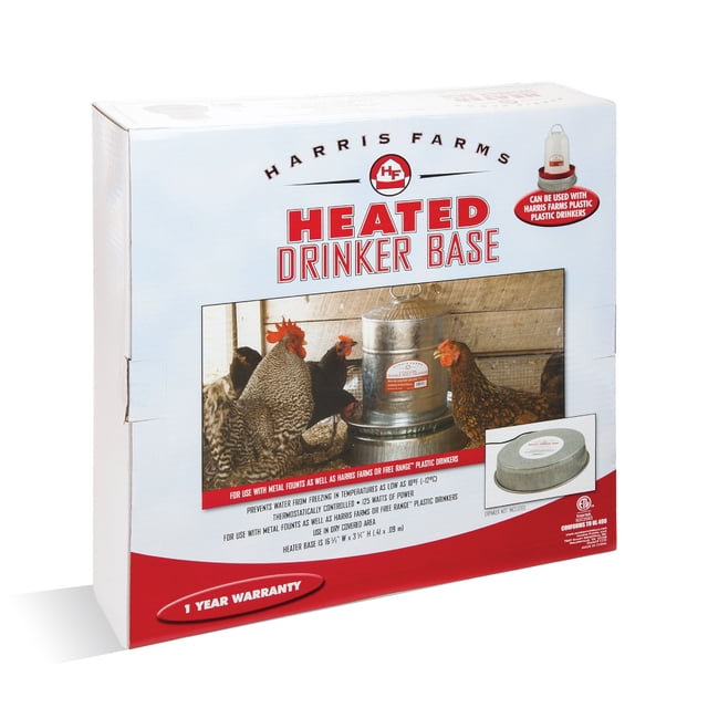 Free Shipping! Manna Pro Harris Farms Chicken Waterer Heated Base ...