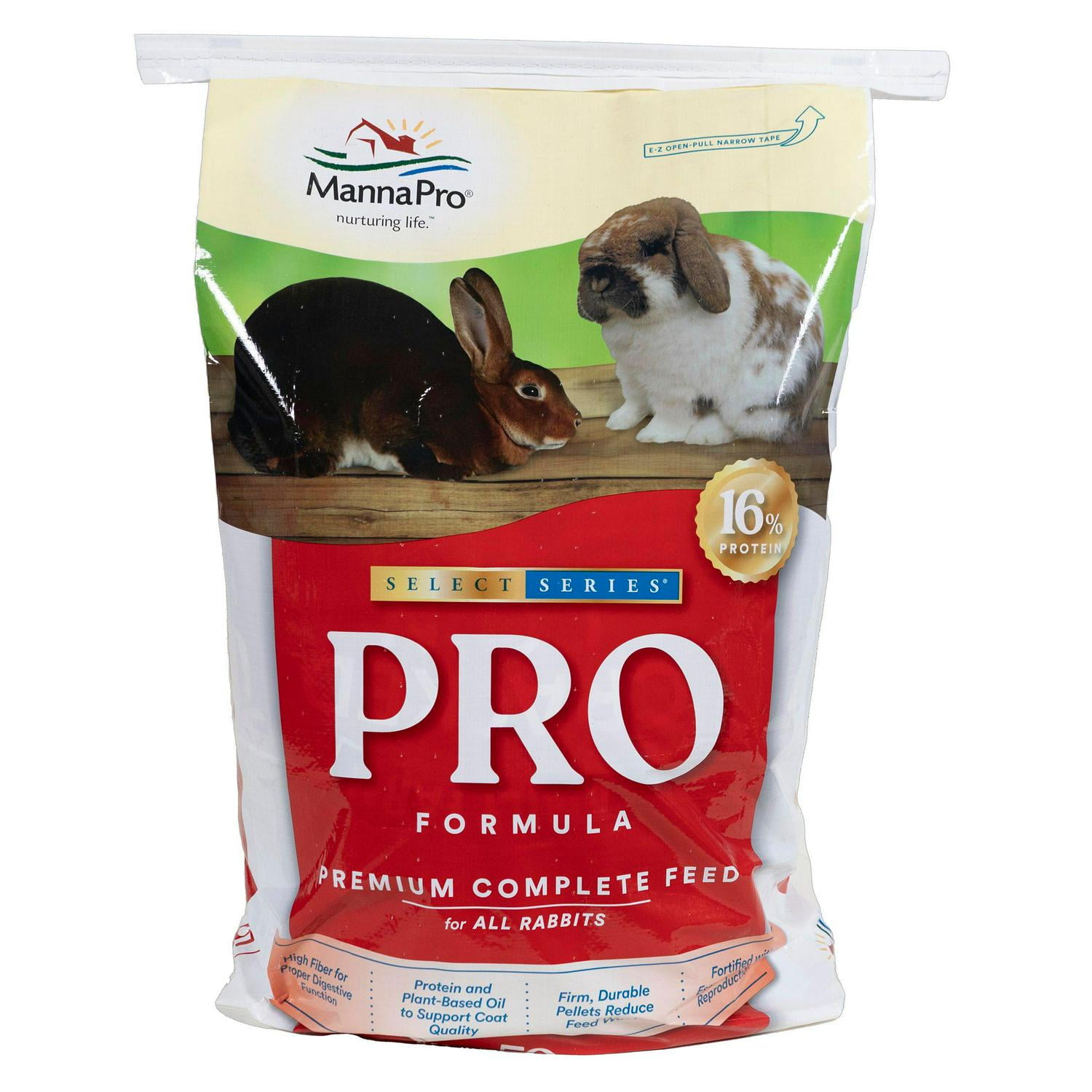 Manna Pro Select Series Pro Formula Complete Rabbit Feed, 50 lb ...