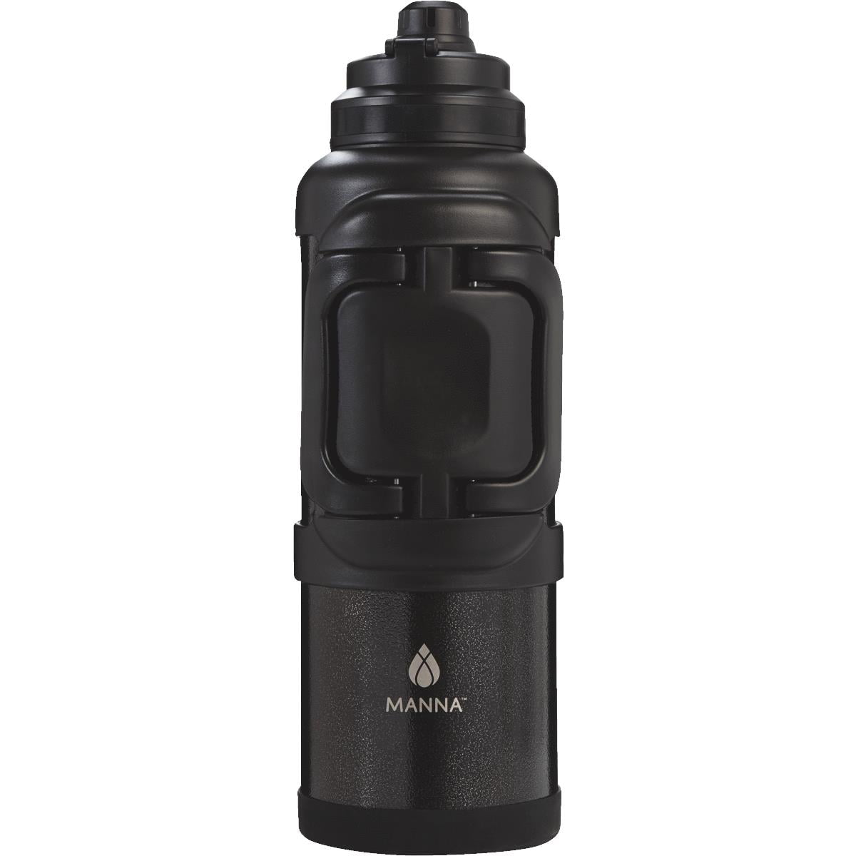 Manna Titan Onyx Vacuum Insulated Bottle, 4 Lt, Stainless Steel, Black ...