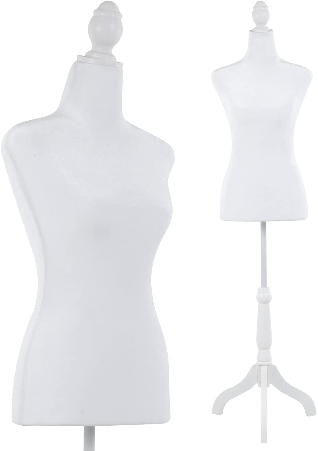 Mannequin Body Female, Dress Form Mannequin Torso Manikin with 49.6-63. ...