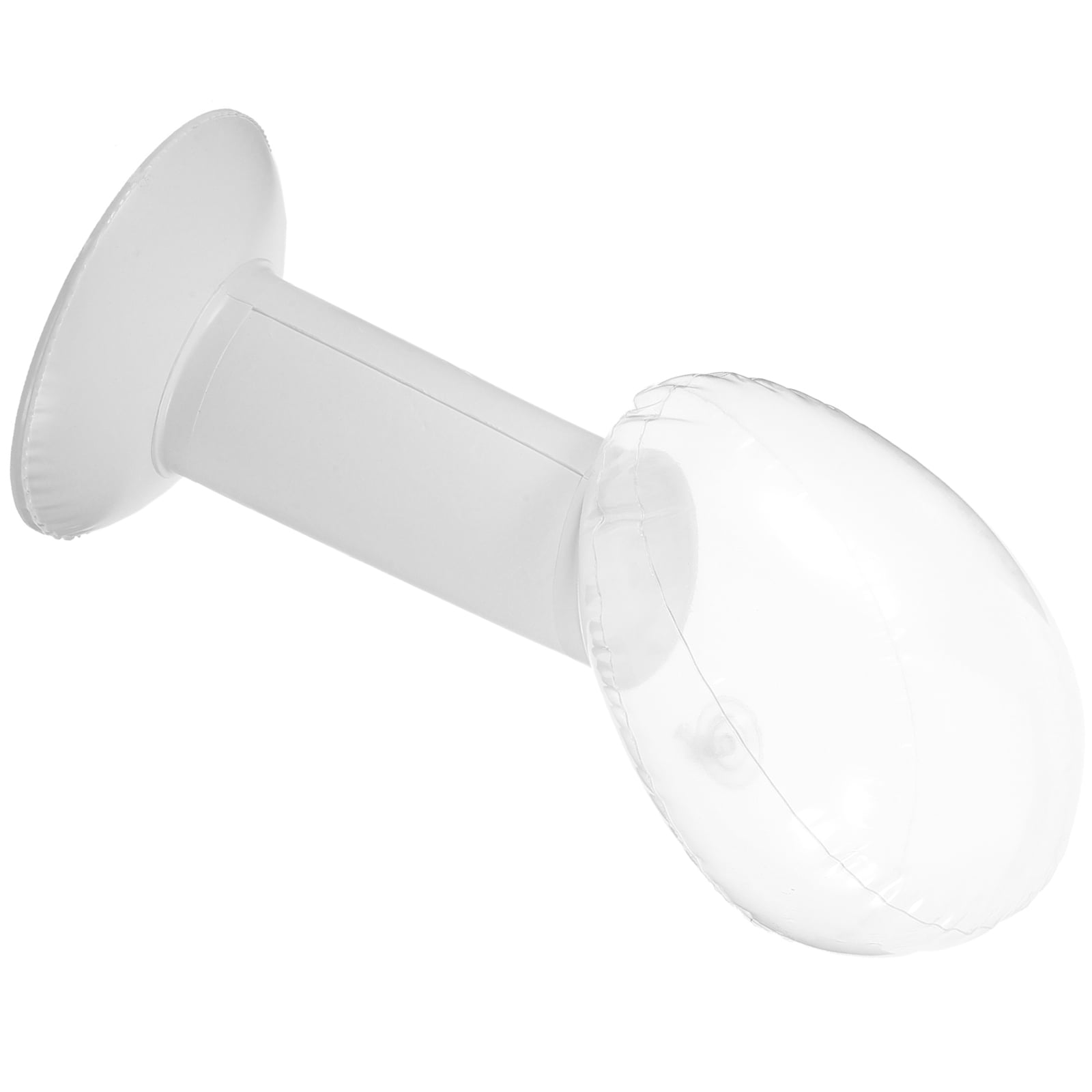 STRANDCHIC Lifelike Inflatable Wig Display Stand with Smooth White ...