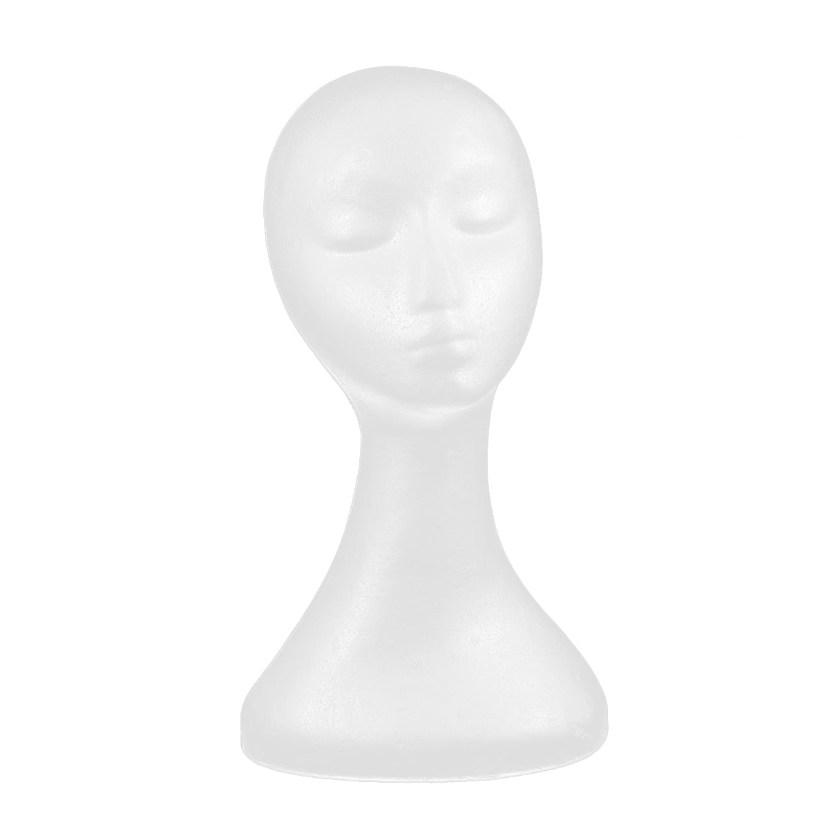 Mannequin Head White Female Face Model Display Manikin Stand for Hat ...