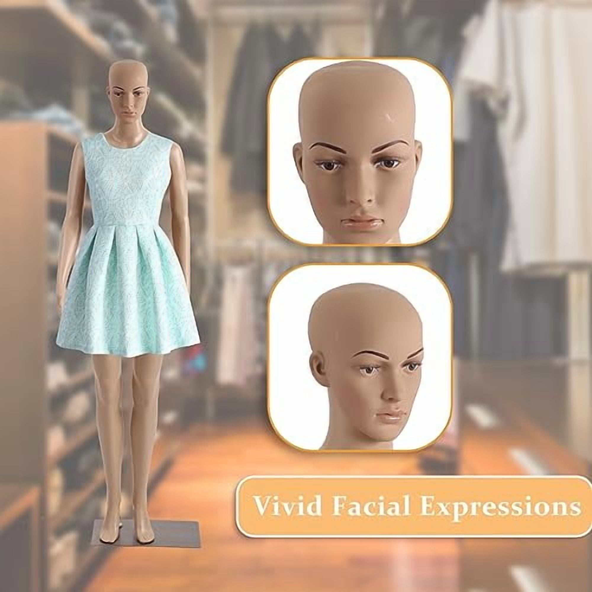 Mannequin Torso, Full Body Clothing Form Manikin 69inch Female ...