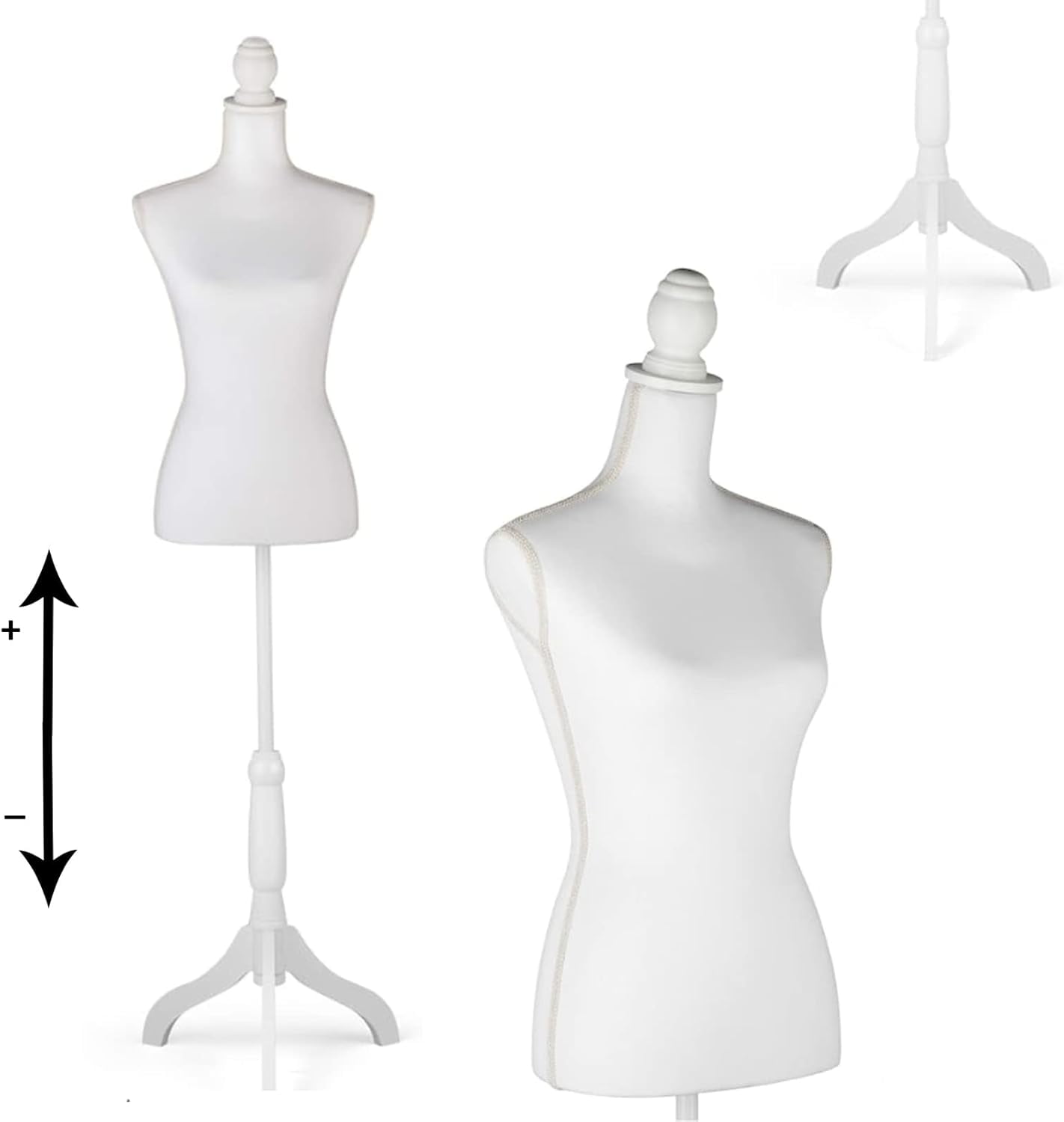 Mannequins Body Female Sewing Mannequin, 52-64 Inch Adjustable ...