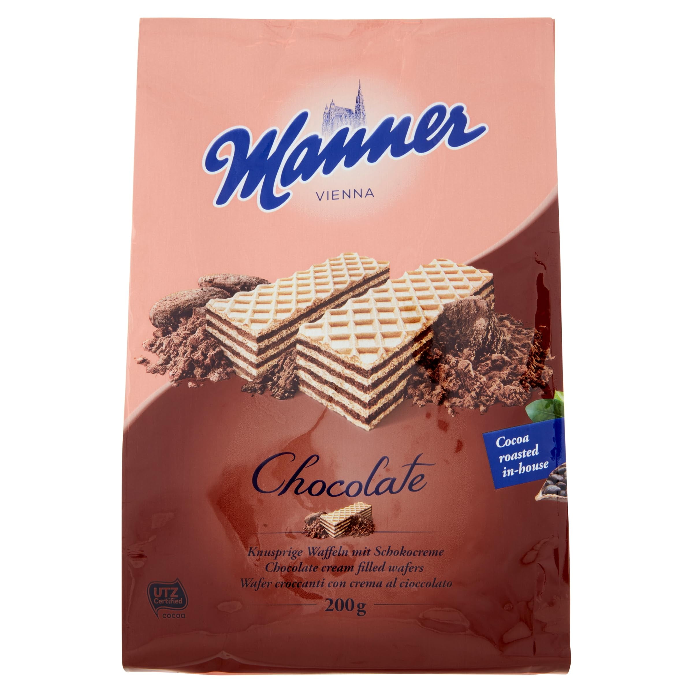 Manner Chocolate Cream Filled RRF12 Wafers - Delicious Austrian Wafers ...