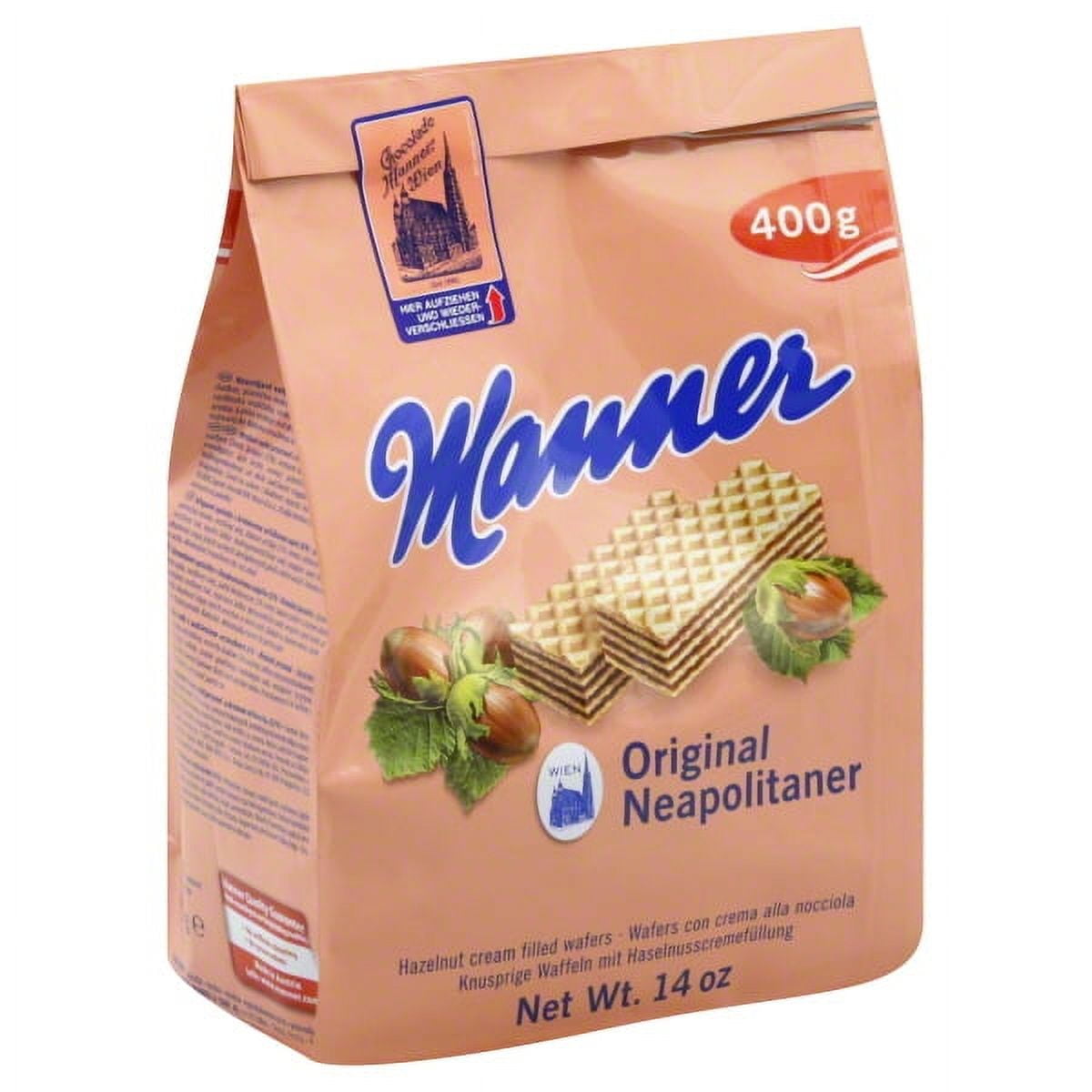 Manner Hazelnut Wafer Bag 400g - Walmart.com