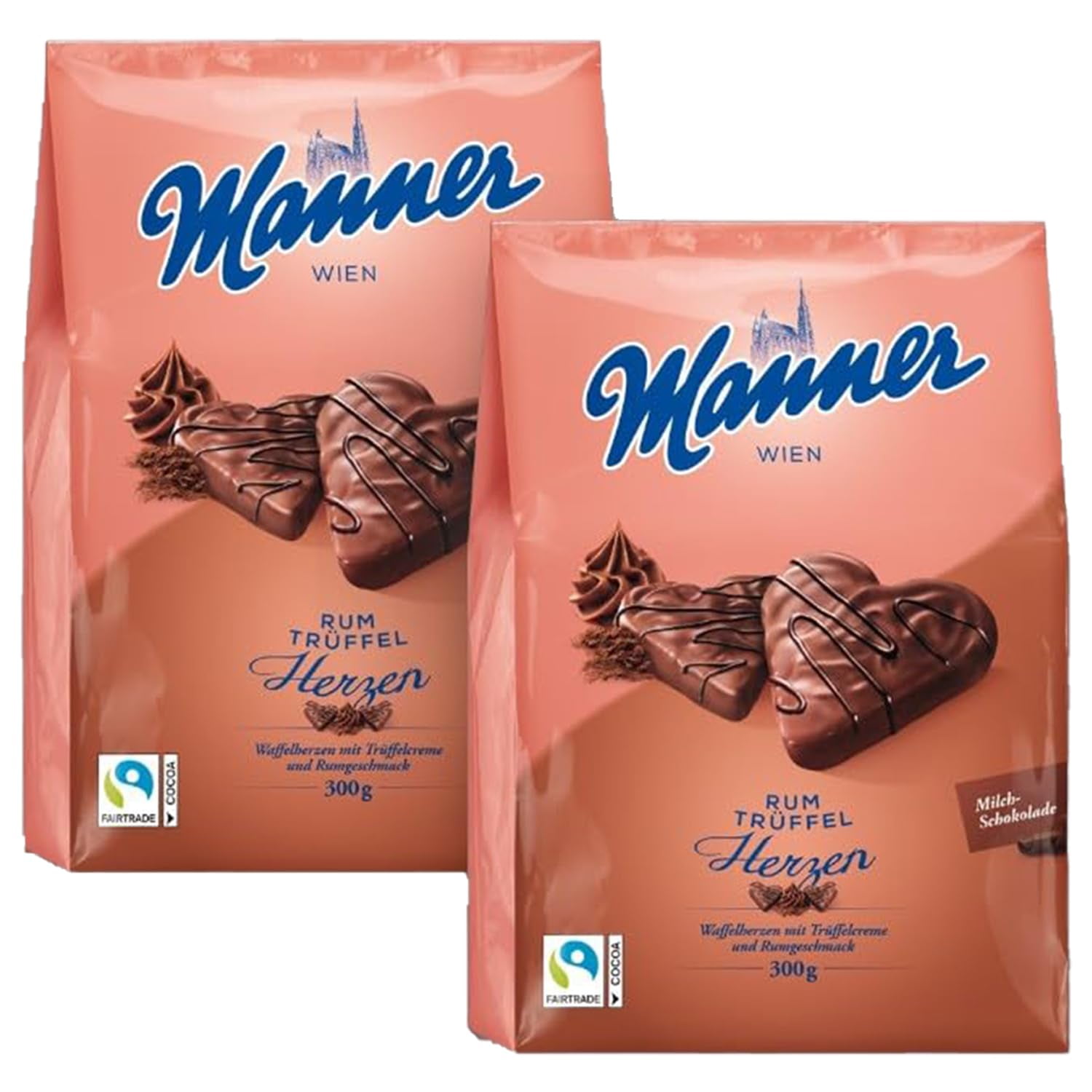 Manner Original Cocoa Cream CCF19 Wafer - Austrian Wafers Flavored with Cocoa Cream & Milk ...