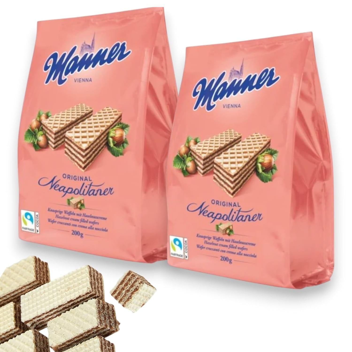 Manner Original Neapolitan Wafers SBF3 - Delicious Hazelnut Wafers with ...