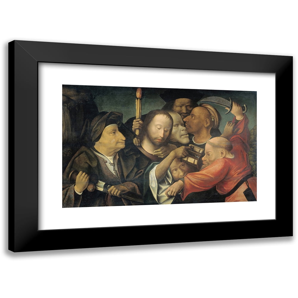 Manner of Hieronymus Bosch 18x13 Black Modern Framed Museum Art Print Titled - The Arrest of ...