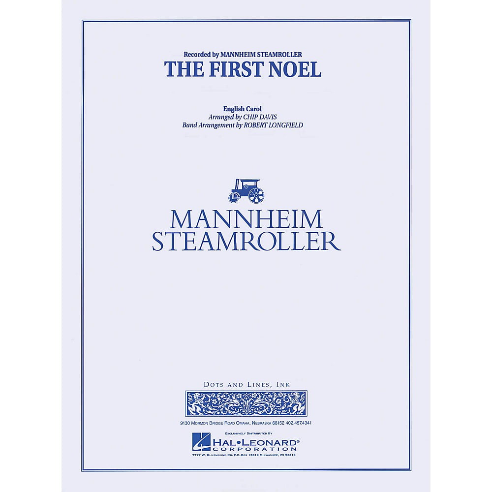 Mannheim Steamroller The First Noel Concert Band Level 3-4 by Mannheim ...