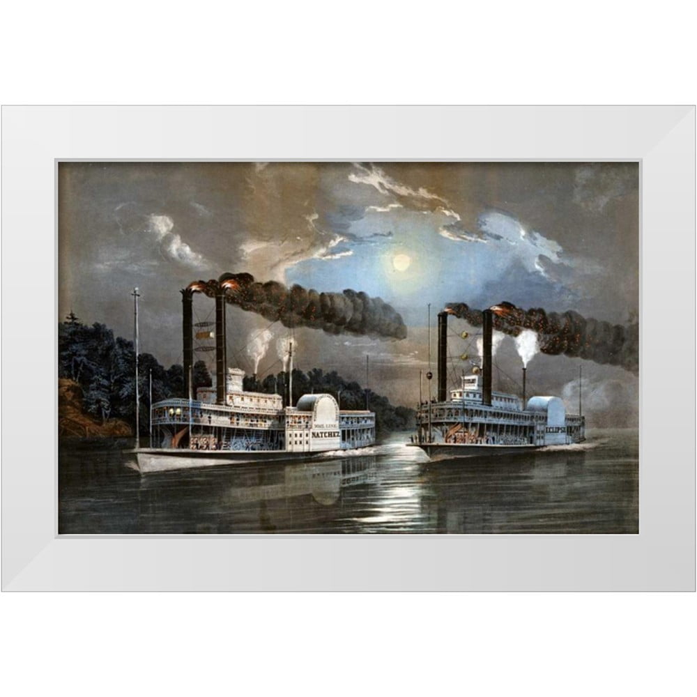 Manning, D. 18x13 White Modern Wood Framed Museum Art Print Titled - A ...