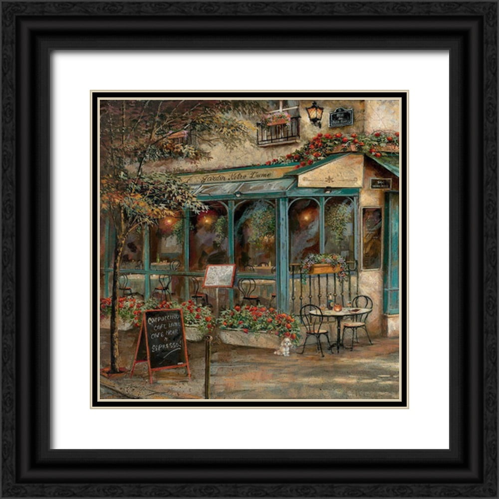 Manning, Ruane 12x12 Black Ornate Wood Framed with Double Matting ...