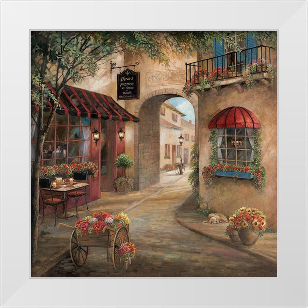 Manning, Ruane 12x12 White Modern Wood Framed Museum Art Print Titled ...