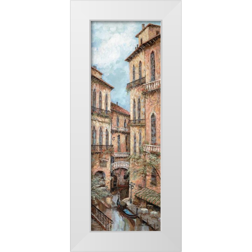 Manning, Ruane 13x32 White Modern Wood Framed Museum Art Print Titled ...
