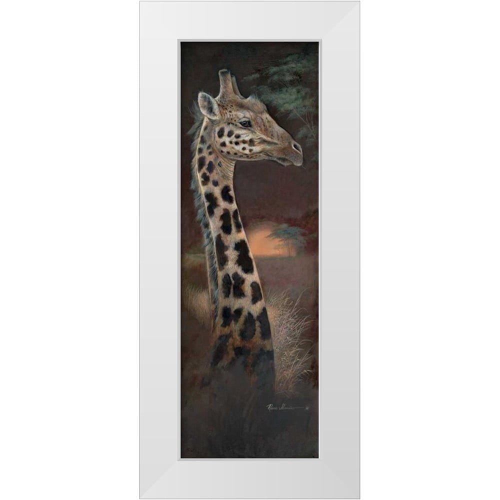 Manning, Ruane 13x32 White Modern Wood Framed Museum Art Print Titled ...