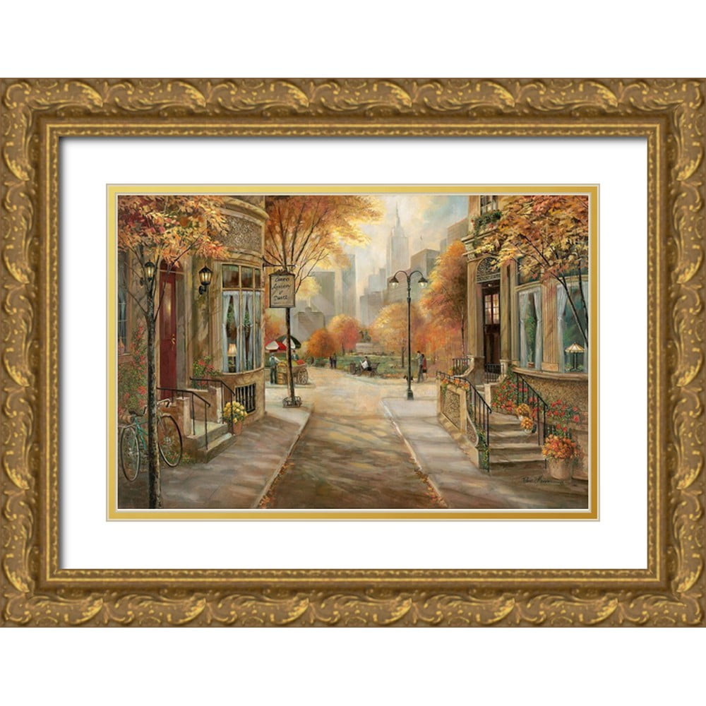 Manning, Ruane 14x11 Gold Ornate Wood Framed with Double Matting Museum ...