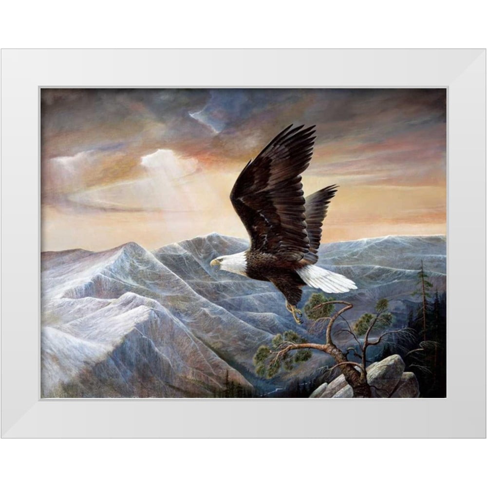 Manning, Ruane 14x12 White Modern Wood Framed Museum Art Print Titled ...
