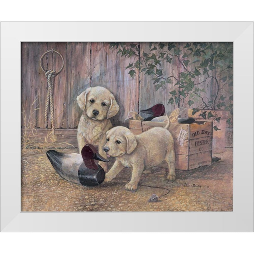 Manning, Ruane 14x12 White Modern Wood Framed Museum Art Print Titled ...