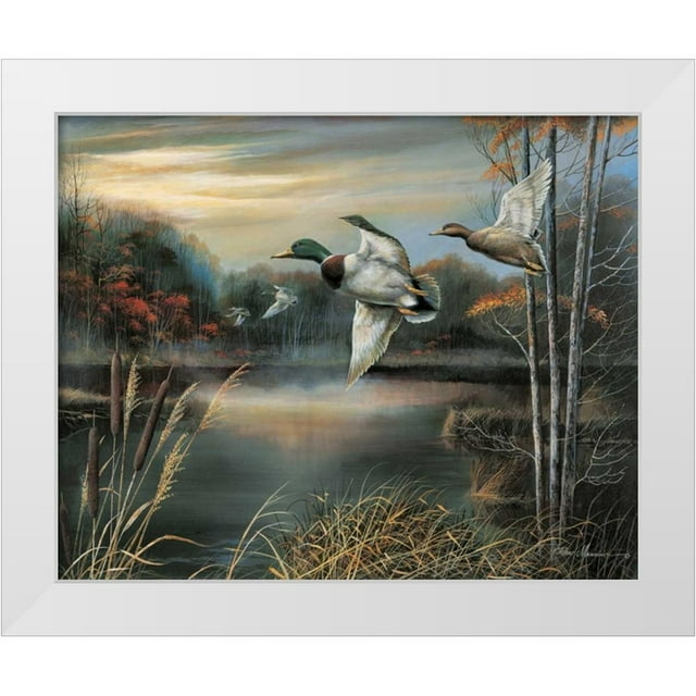 Manning, Ruane 14x12 White Modern Wood Framed Museum Art Print Titled ...
