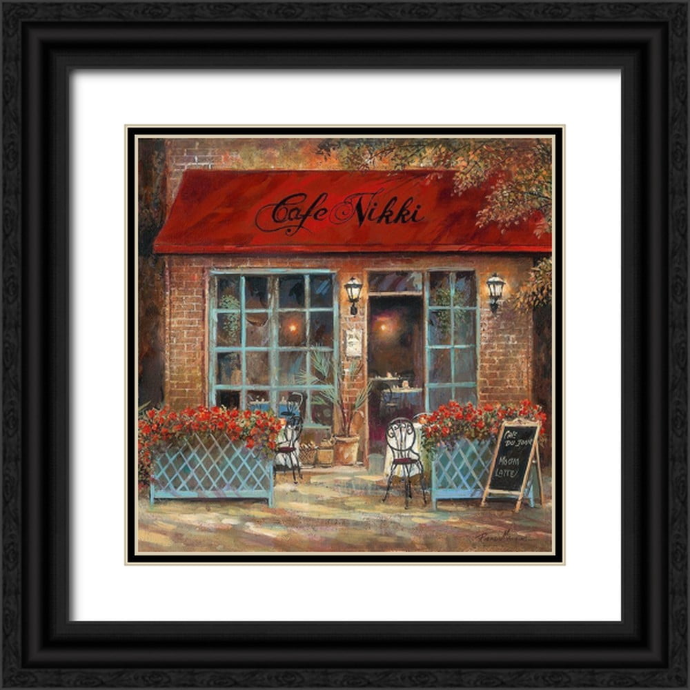 Manning, Ruane 15x15 Black Ornate Wood Framed with Double Matting ...