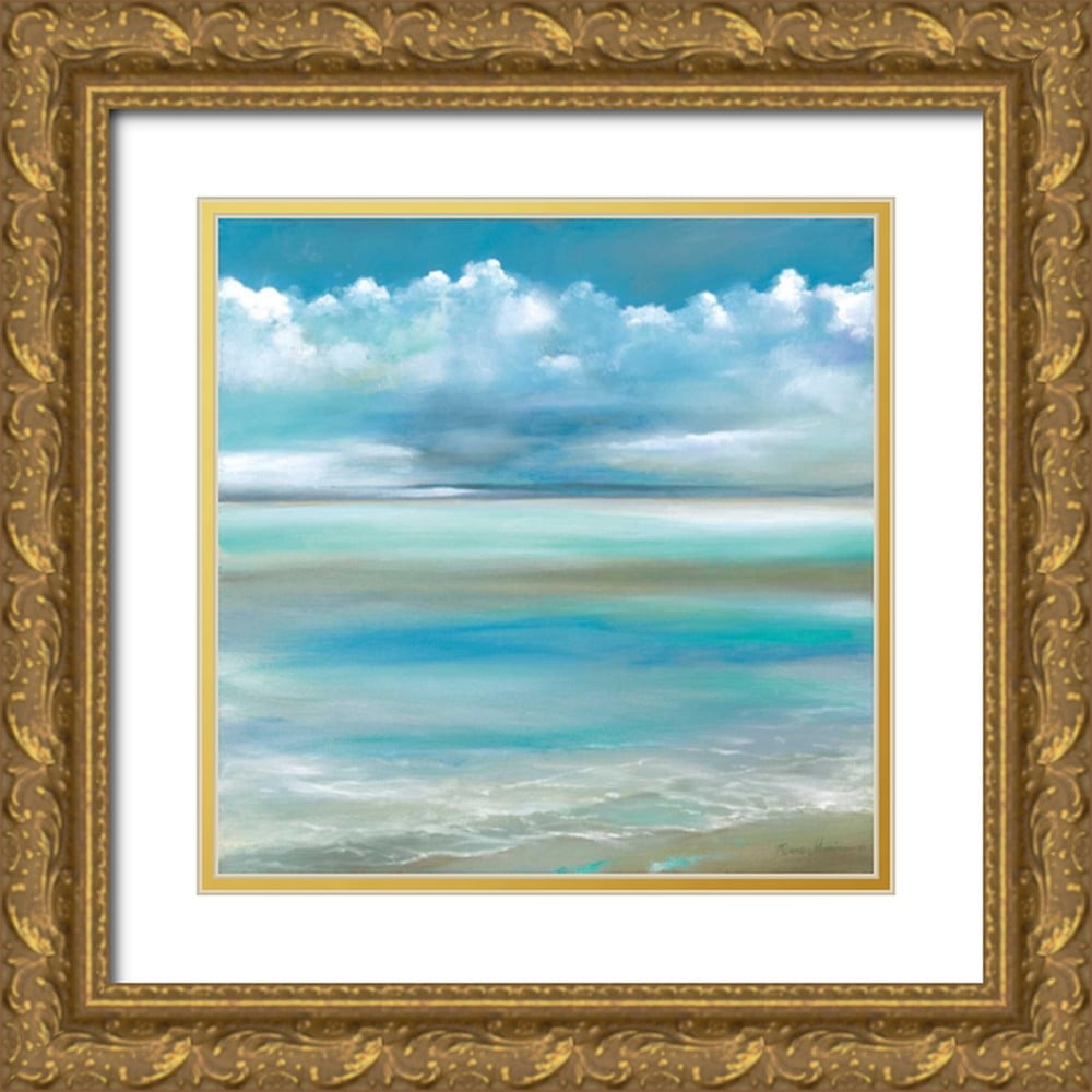 Manning, Ruane 15x15 Gold Ornate Wood Framed with Double Matting Museum ...